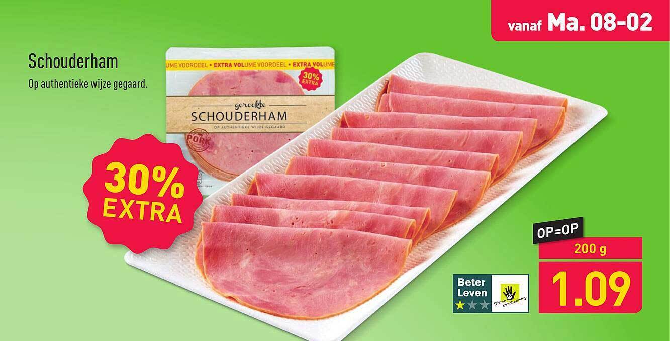 Schouderham 200g aanbieding bij ALDI