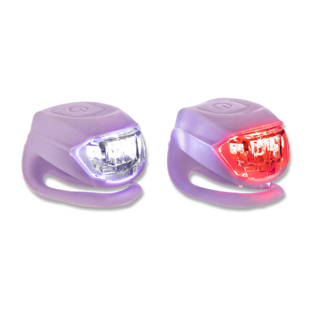 Led siliconen fietslampjes lila aanbieding bij Blokker