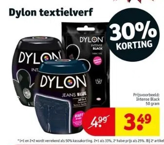 Dylon textielverf aanbieding bij Kruidvat