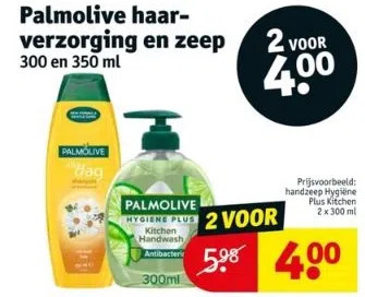 Palmolive haarverzorging en zeep aanbieding bij Kruidvat