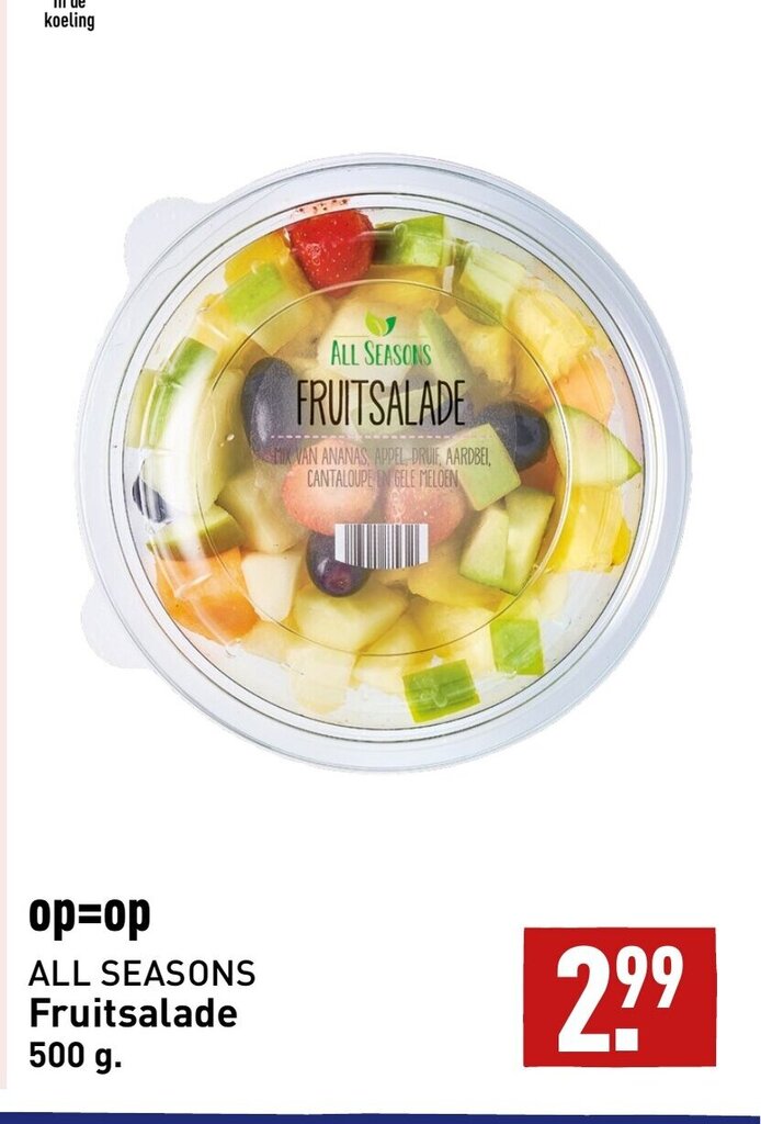 ALL SEASONS Fruitsalade 500g aanbieding bij ALDI
