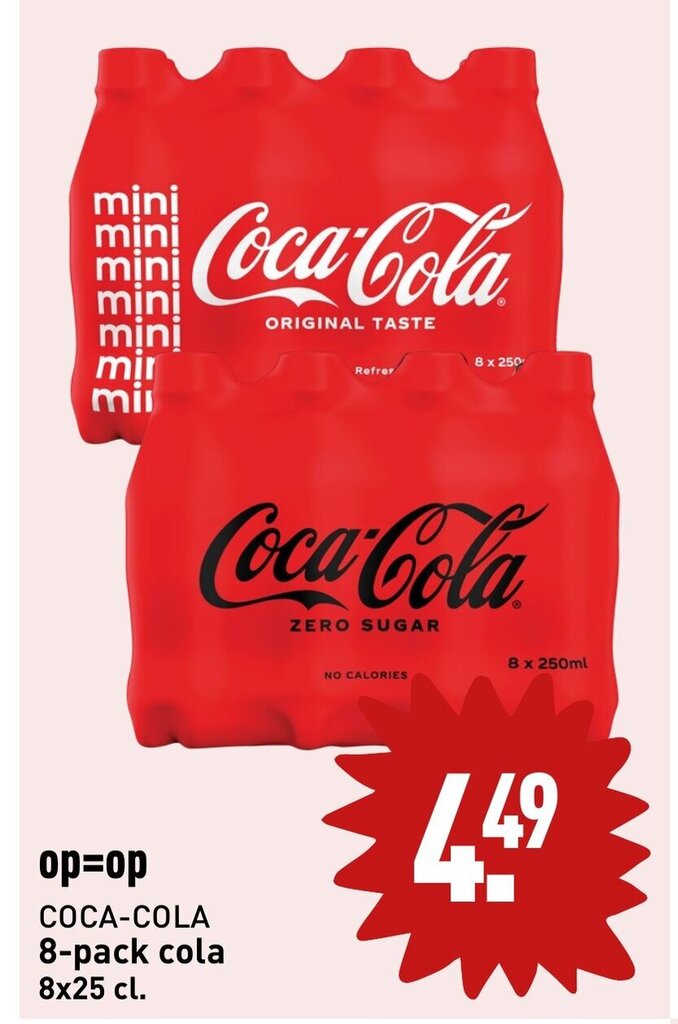 COCA-COLA 8-pack cola 8x25 cl. aanbieding bij ALDI