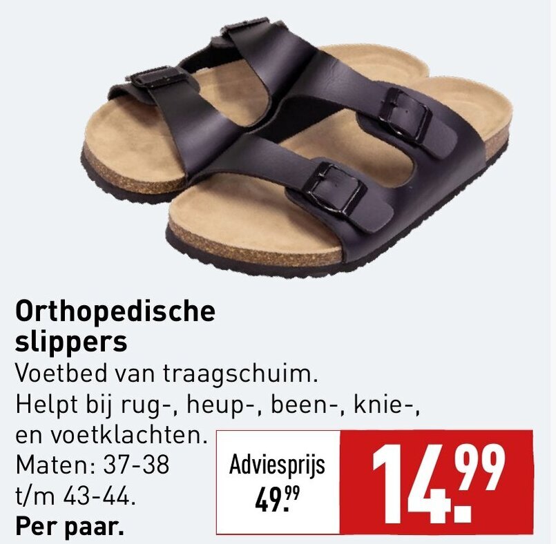 Orthopedische slippers aanbieding bij ALDI