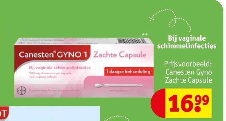 Canesten Gyno Zachte Capsule aanbieding bij Kruidvat