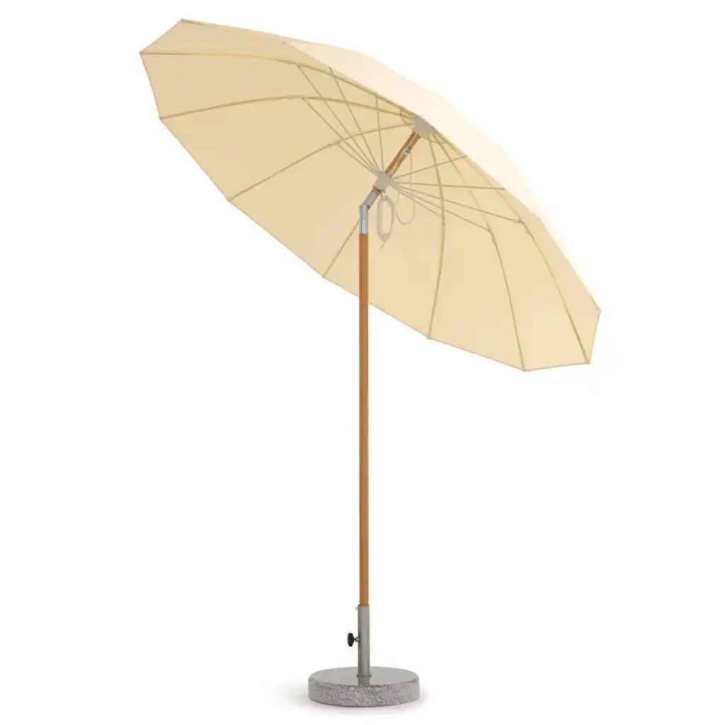 Weishaupl pagoden parasol - rond 240 cm - naturel aanbieding bij fonQ