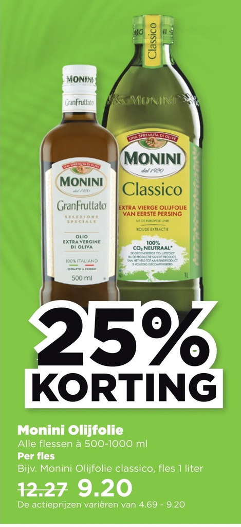 Monini olijfolie aanbieding bij PLUS