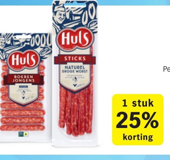 Alle Huls en Argal droge worst aanbieding bij Albert Heijn