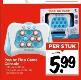 Pop or flop game console aanbieding bij Vomar Voordeelmarkt