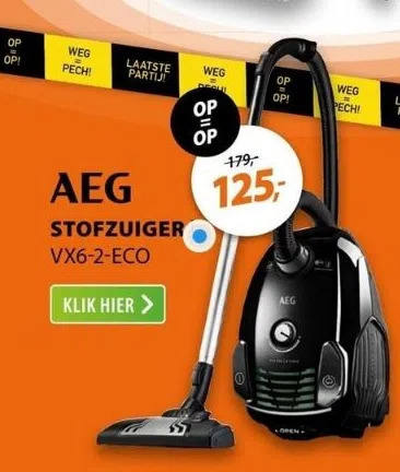 Aeg stofzuiger vx6-2-eco aanbieding bij Expert