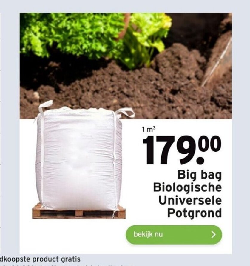 Big bag Biologische Universele Potgrond aanbieding bij GAMMA