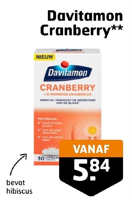 Davitamon Cranberry** aanbieding bij Trekpleister