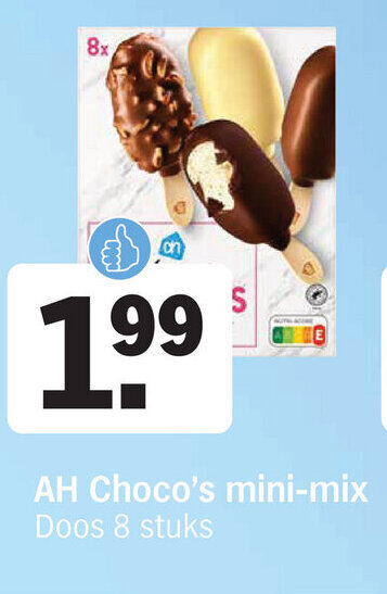 AH Choco's mini-mix AH Doos 8 stuks aanbieding bij Albert Heijn