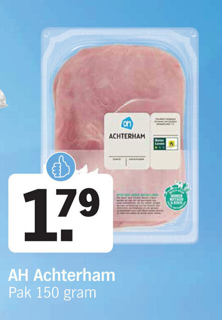 AH Achterham Pak 150 gram aanbieding bij Albert Heijn
