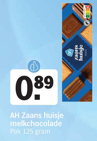 AH Zaans huisje melkchocolade Pak 125 gram aanbieding bij Albert Heijn