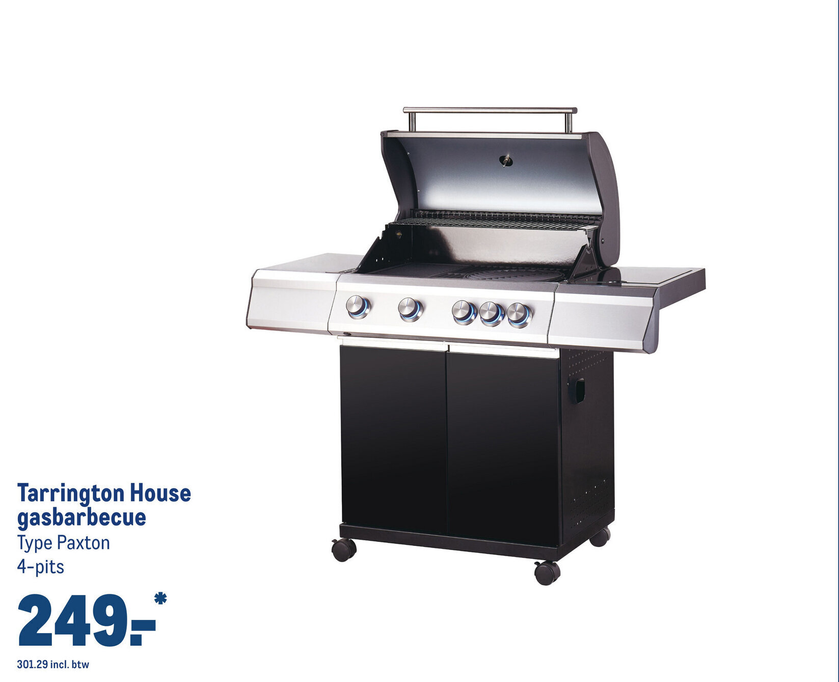 Tarrington House gasbarbecue Type Paxton 4-pits aanbieding bij Makro