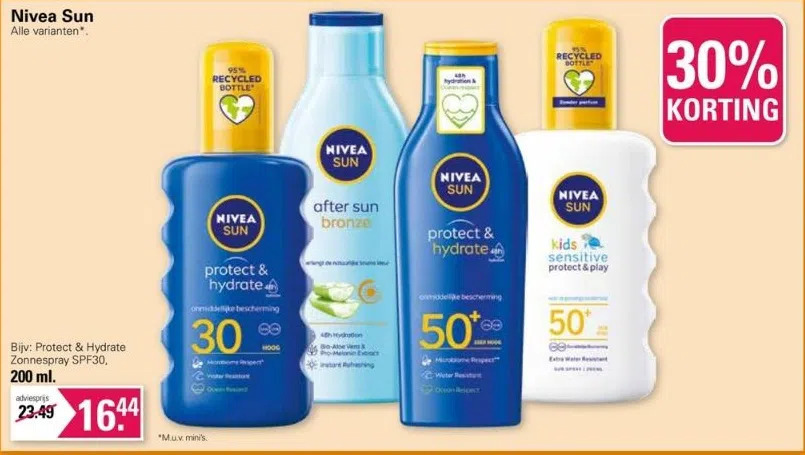 Nivea sun aanbieding bij De Online Drogist