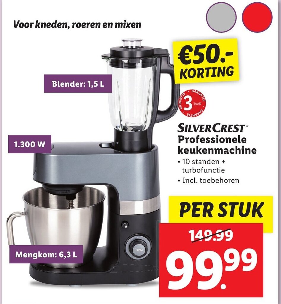SILVERCRESTⓇ Professionele keukenmachine aanbieding bij Lidl