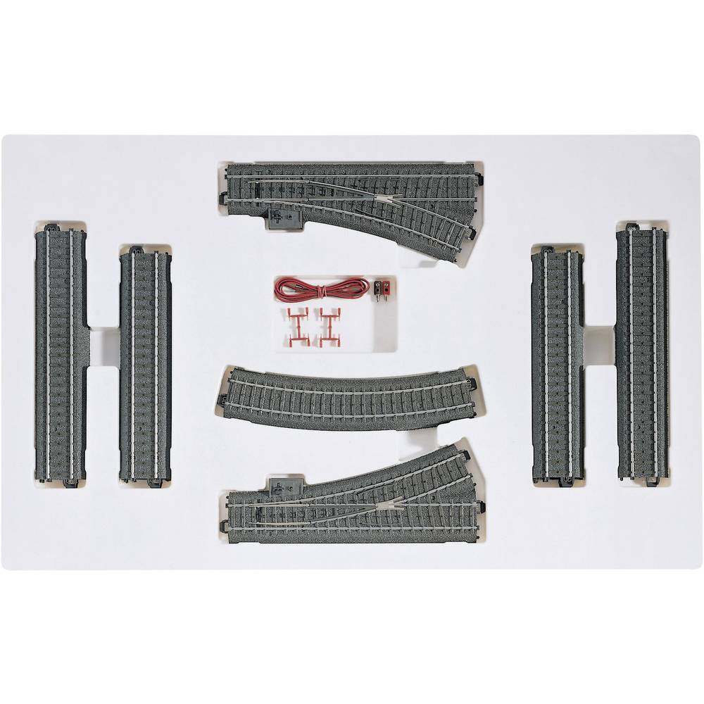 H0 märklin c-rails (met ballastbed) 24902 uitbreidingsset c2 aanbieding bij Conrad