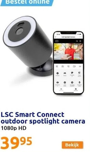 Lsc smart connect outdoor spotlight camera aanbieding bij Action