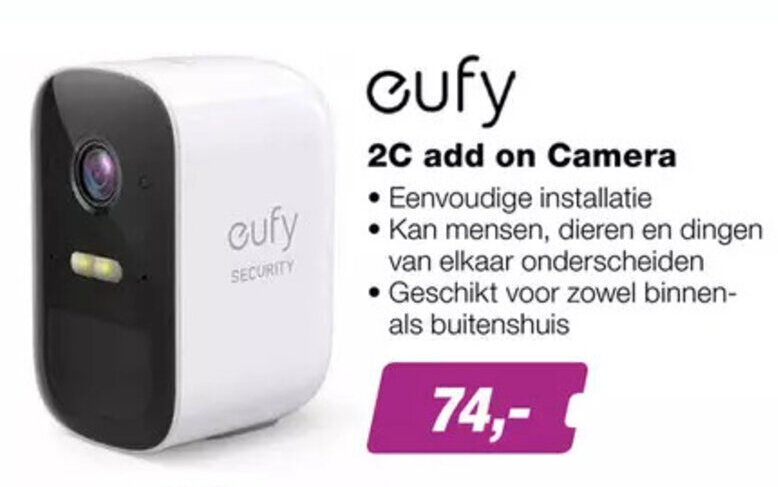 eufy 2C add on Camera aanbieding bij EP