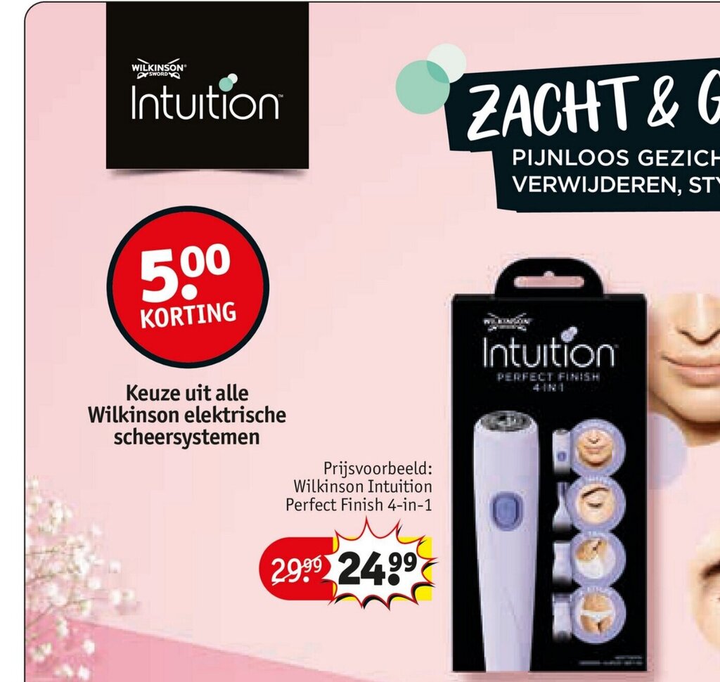Wilkinson Intuition Perfect Finish 4-in-1 aanbieding bij Kruidvat