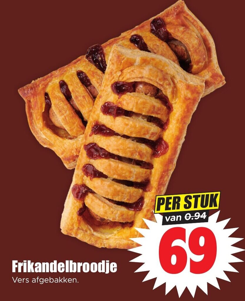 Frikandelbroodje aanbieding bij Dirk