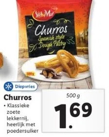 Diepvries churros aanbieding bij Lidl
