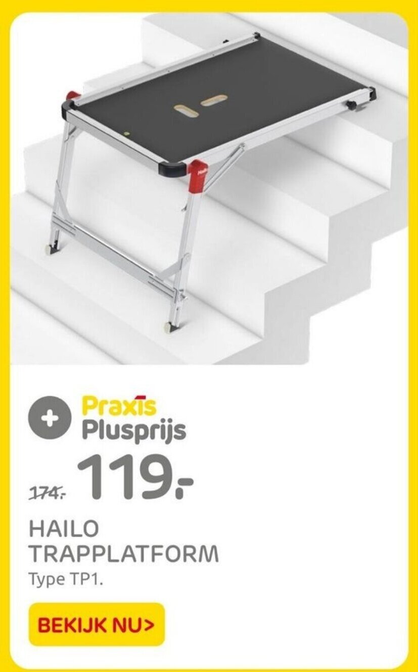 HAILO TRAPPLATFORM Type TP1. aanbieding bij Praxis