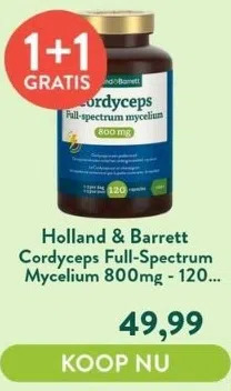 Cordyceps full-spectrum mycelium 800mg - 120 capsules aanbieding bij ...