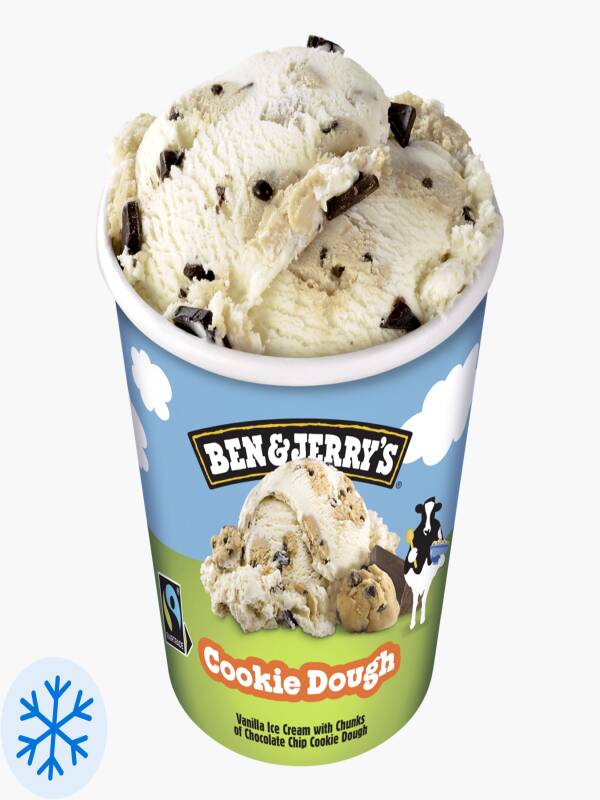 Ben & jerry's cookie dough 465ml aanbieding bij Flink € 6,39 Geldig van ...