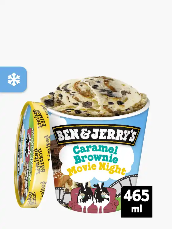 Ben & jerry's caramel brownie movie night 465ml aanbieding bij Flink