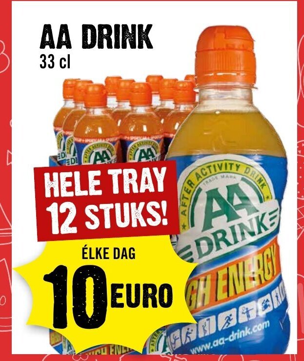 AA DRINK 33 cl HELE TRAY ACTIVITY 12 STUKS! aanbieding bij Dirck 3
