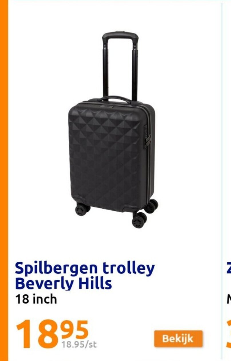 Spilbergen trolley Beverly Hills 18 inch aanbieding bij Action