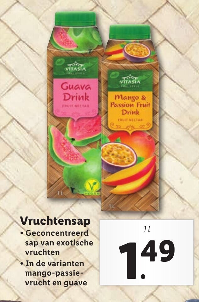 Vruchtensap 1L aanbieding bij Lidl
