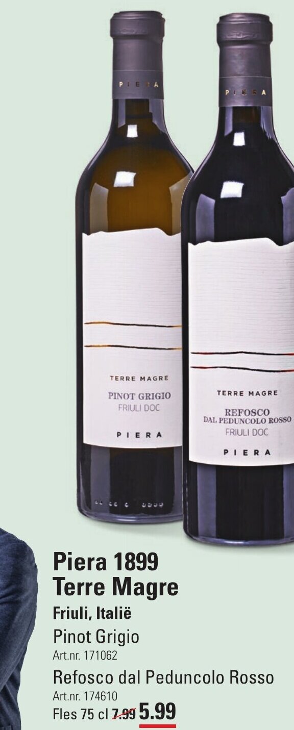 Piera 1899 Terre Magre fles 75 cl aanbieding bij De Kweker