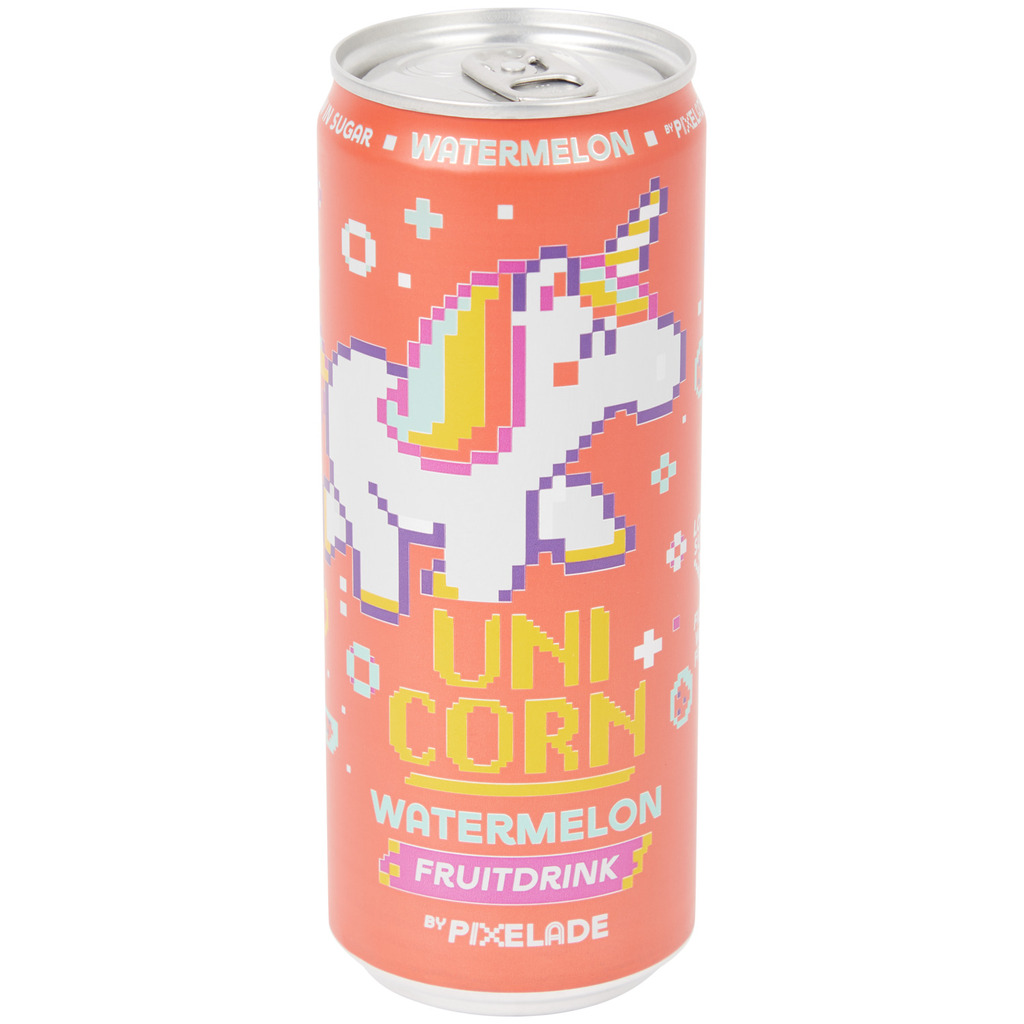 Pixelade unicorn fruitdrink watermelon aanbieding bij Action