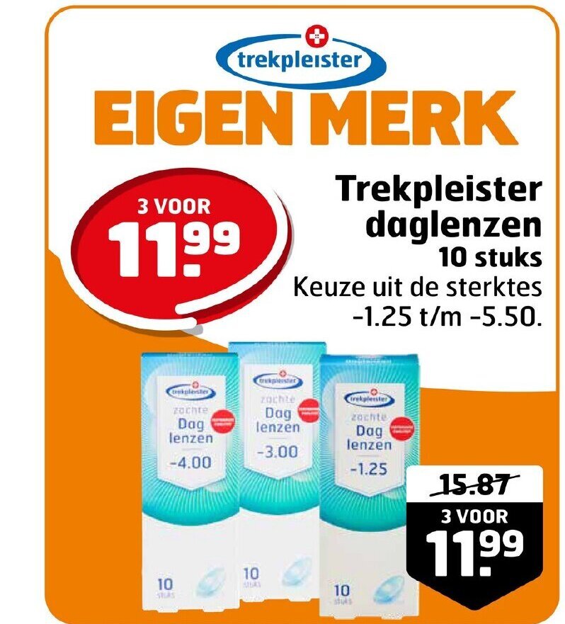 Trekpleister daglenzen 10 stuks Keuze uit de sterktes aanbieding bij ...