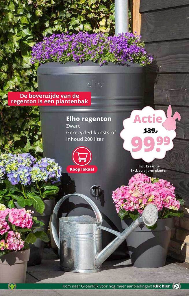 Elho Regenton aanbieding bij GroenRijk