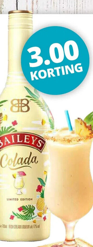 Baileys Colada Limited Edition 70cl aanbieding bij Mitra
