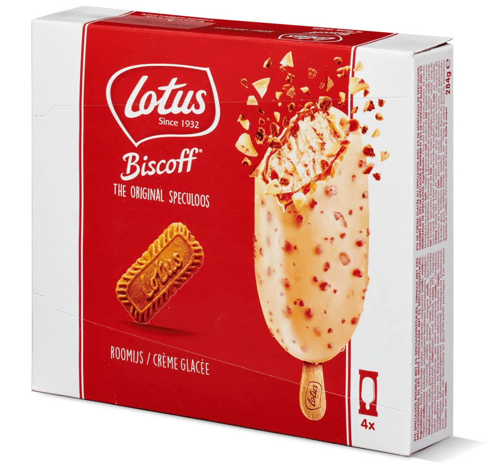 Biscoff speculoos witte chocola ijsstick aanbieding bij Picnic