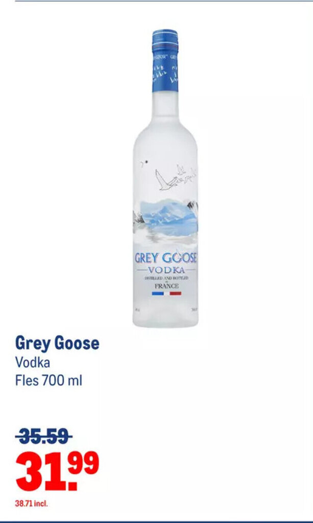 Grey Goose Vodka Fles 700 ml aanbieding bij Makro