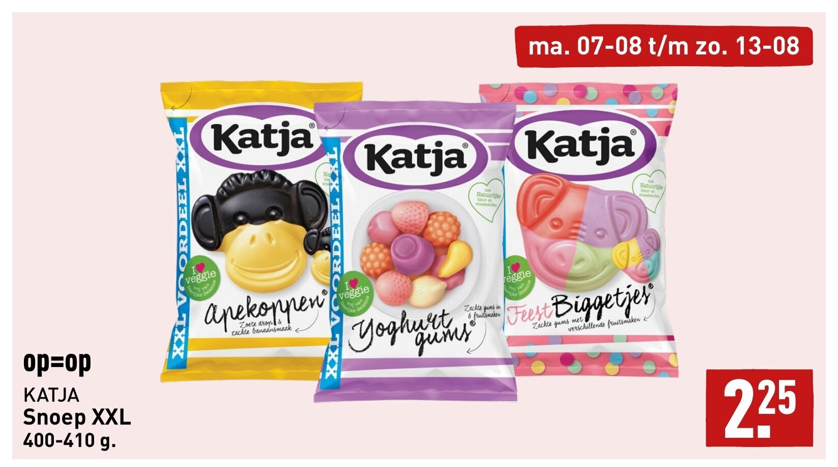 KATJA Snoep XXL 400-410 g aanbieding bij ALDI
