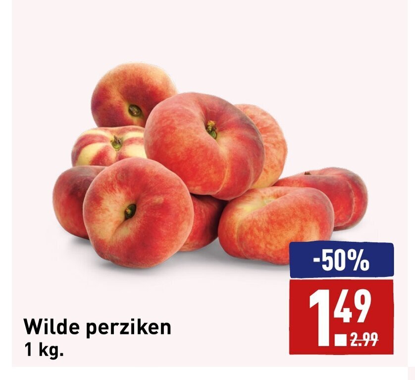 Wilde perziken 1 kg. aanbieding bij ALDI