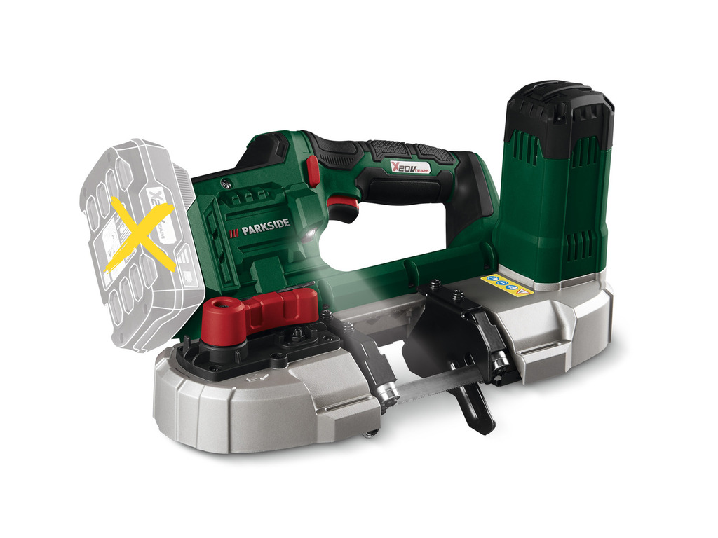 Parkside® accu-bandzaag 20v zonder accu aanbieding bij Lidl