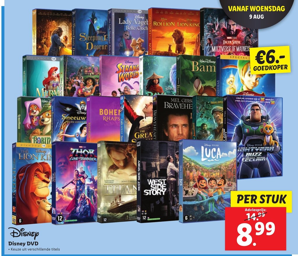 Disney DVD aanbieding bij Lidl