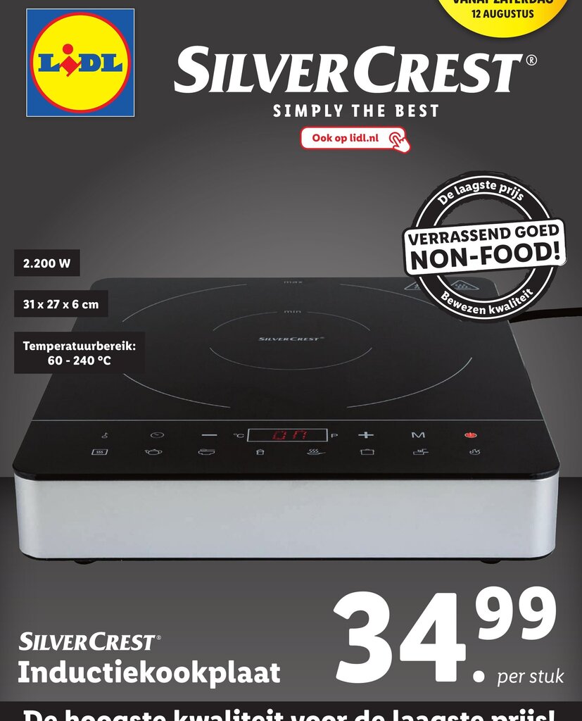 SILVERCRESTⓇ Inductiekookplaat aanbieding bij Lidl