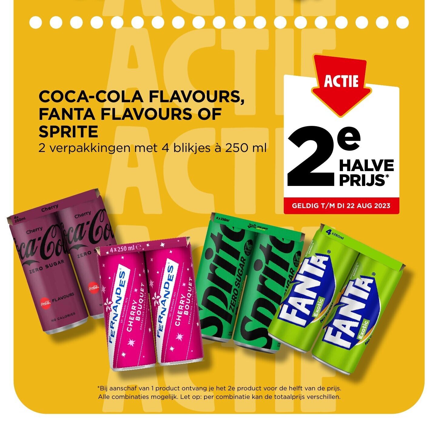 COCA-COLA FLAVOURS, FANTA FLAVOURS OF SPRITE 2 verpakkingen met 4 ...