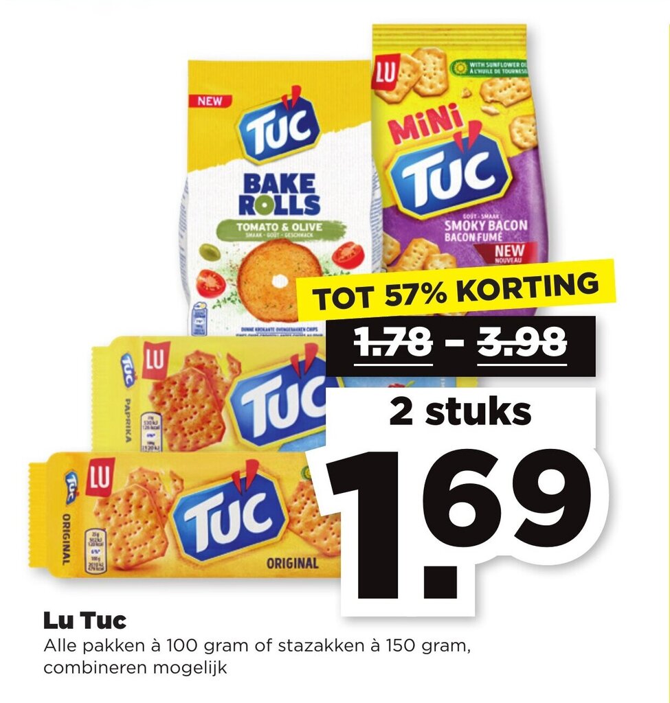 Lu Tuc 100/150g aanbieding bij PLUS