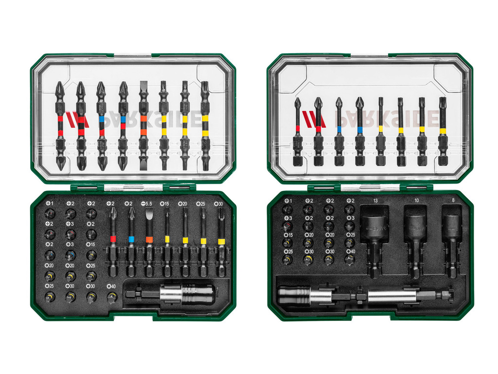 Parkside® impact-bit- en dopsleutelset, met snelwissel-bithouder ...