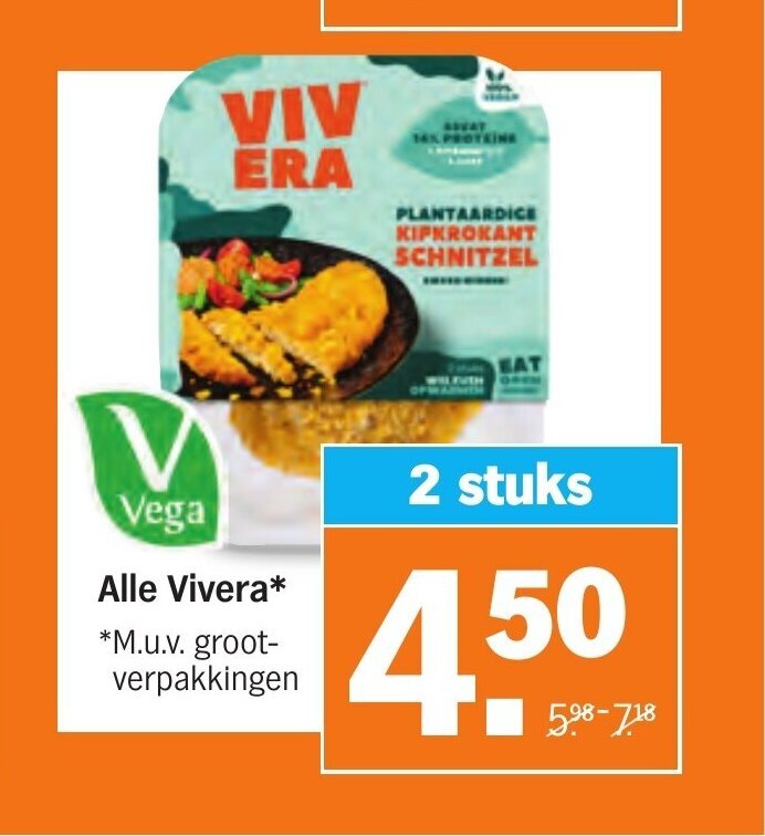 Alle Vivera* 2 stuks aanbieding bij Albert Heijn